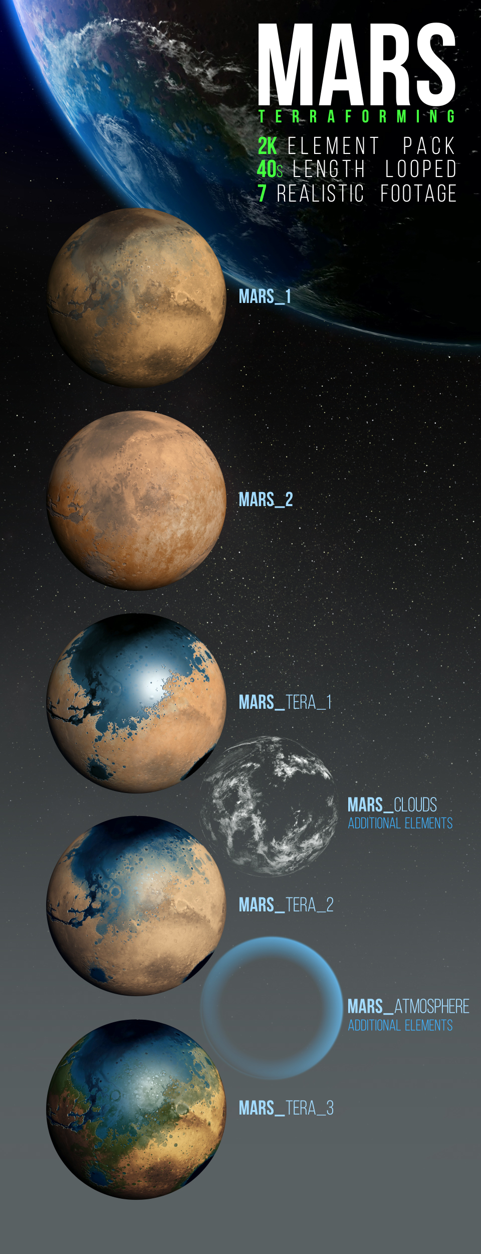 Mars 2K Terraforming Pack by cloobok | VideoHive