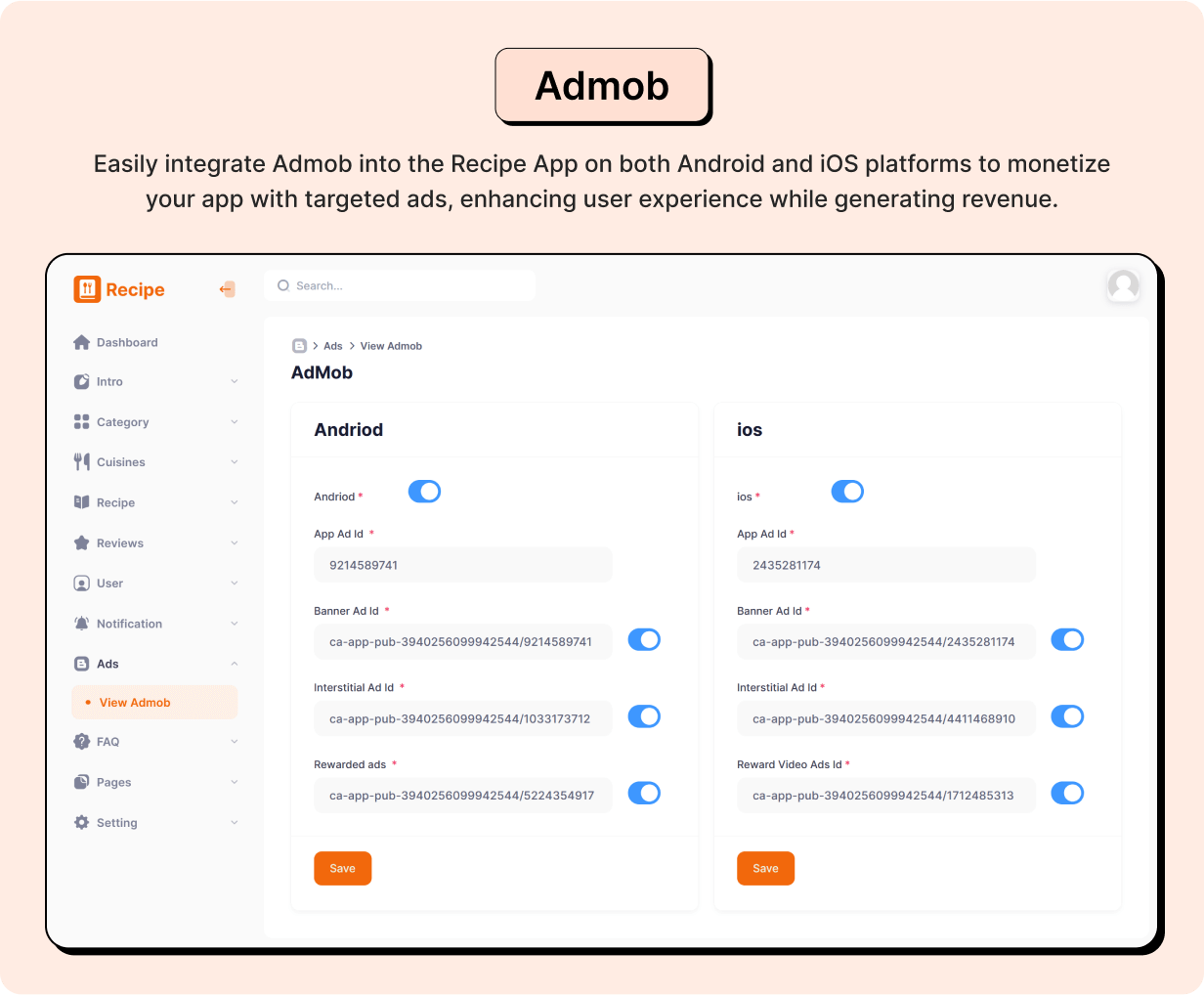 Recipe Full App in Flutter with NodeJs Backend | Cooking Guide App in Flutter – Buy Apps, Themes ...