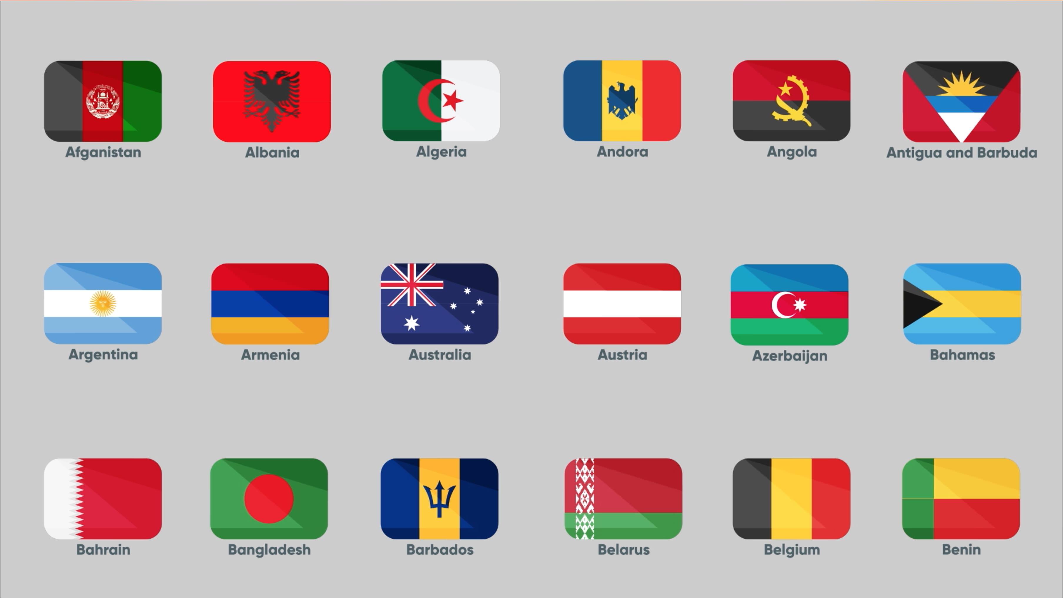 Motion Array 165 Animated Flag Icons After Effects | visualstorms