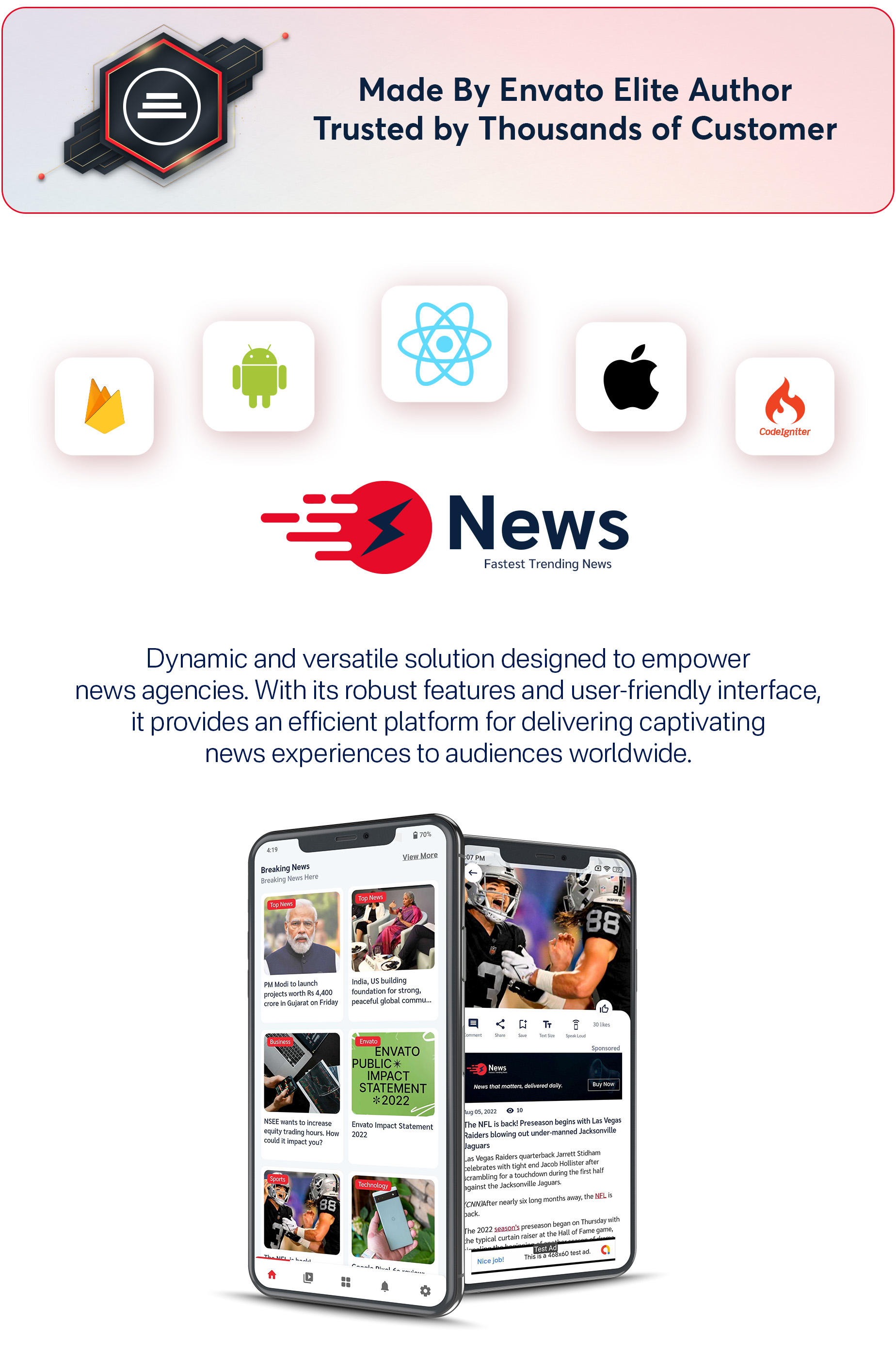 News App and Web -Flutter News App for Android and IOS App | News Website with Admin panel – Buy ...