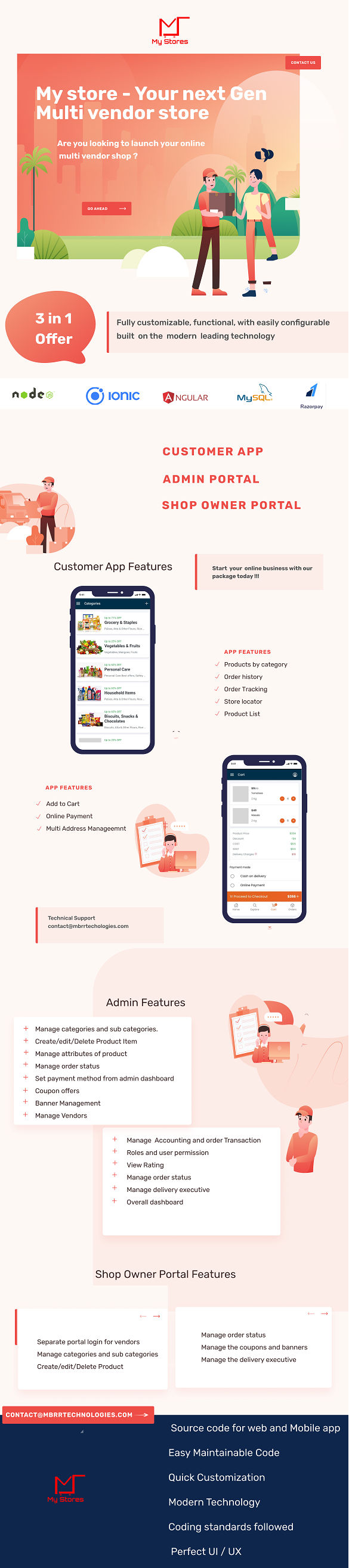 Mystore - Next Gen Multi Vendor Store - Mobile Apps | CodeGrape