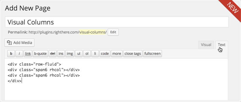 Visual Columns for WordPress by RightHere | CodeCanyon