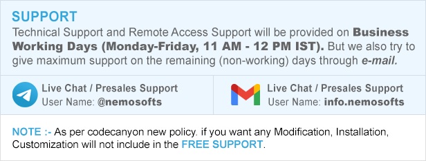 nemosofts's profile on CodeCanyon