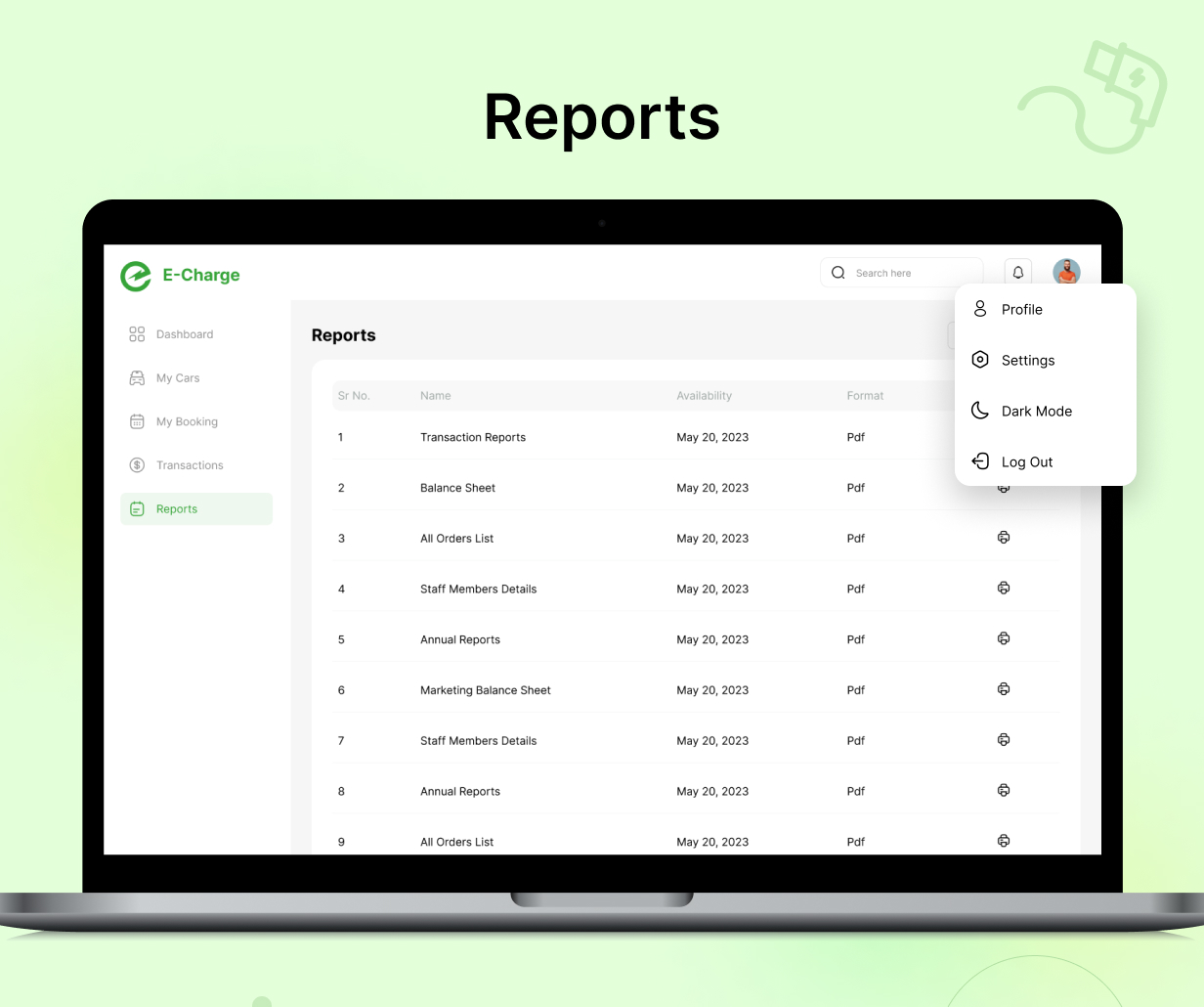 EVChargeHub Admin Panel UI Template: Flutter Admin & Dashboard Template ...