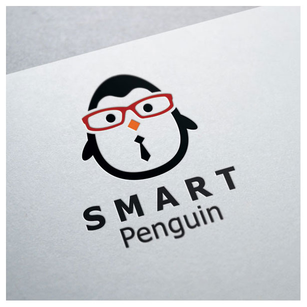 Smart Penguin Logo by bevouliin | GraphicRiver