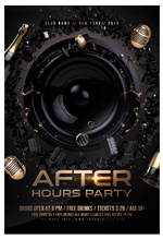 After Hours Party Flyer Template by Rembassio | GraphicRiver
