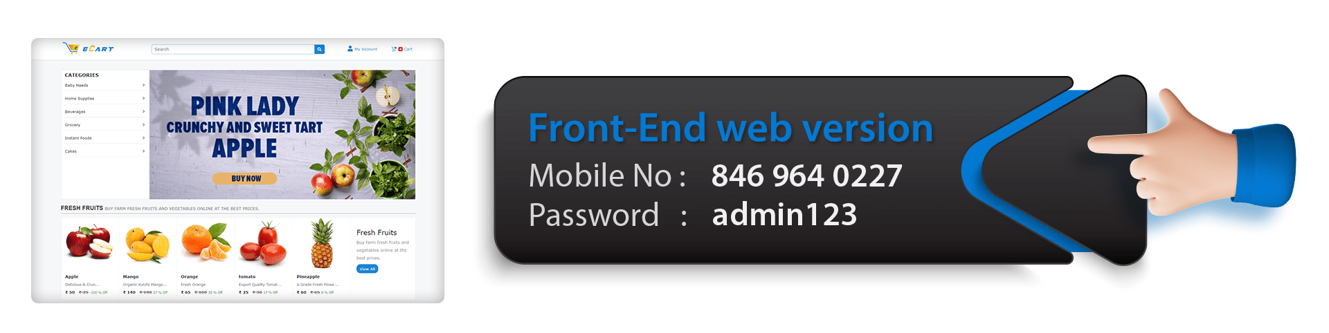 eCart Website - Ecommerce/Store Full Website