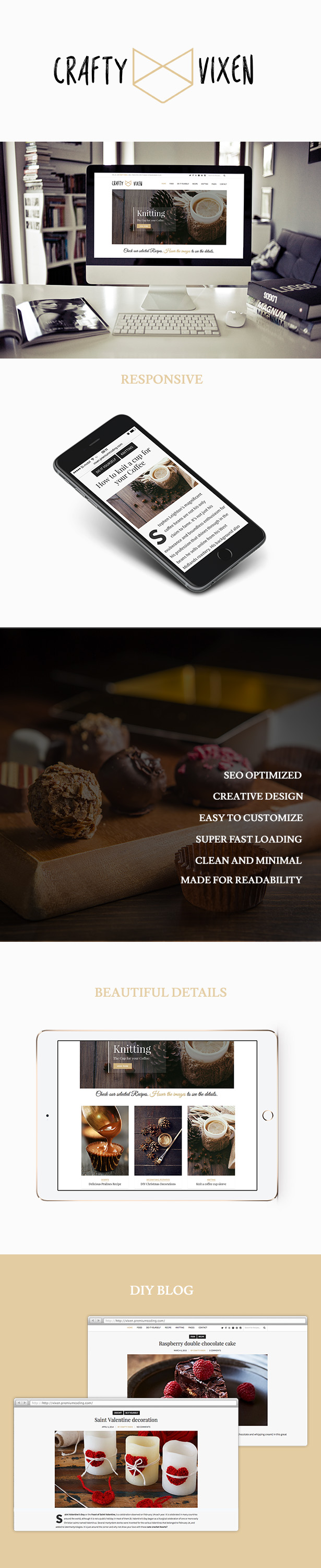 Vixen Blog - Responsive DIY WordPress Blog by gljivec | ThemeForest