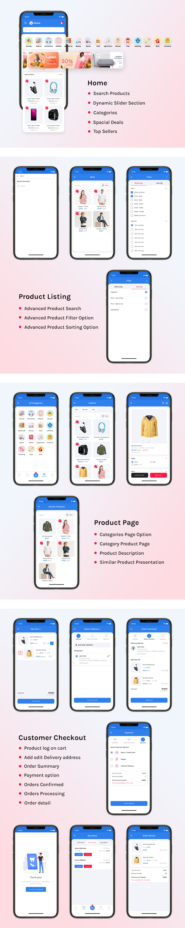 Maha – Ecommerce Flutter App – Buy Apps, Themes, UI, Templates, Plugins ...
