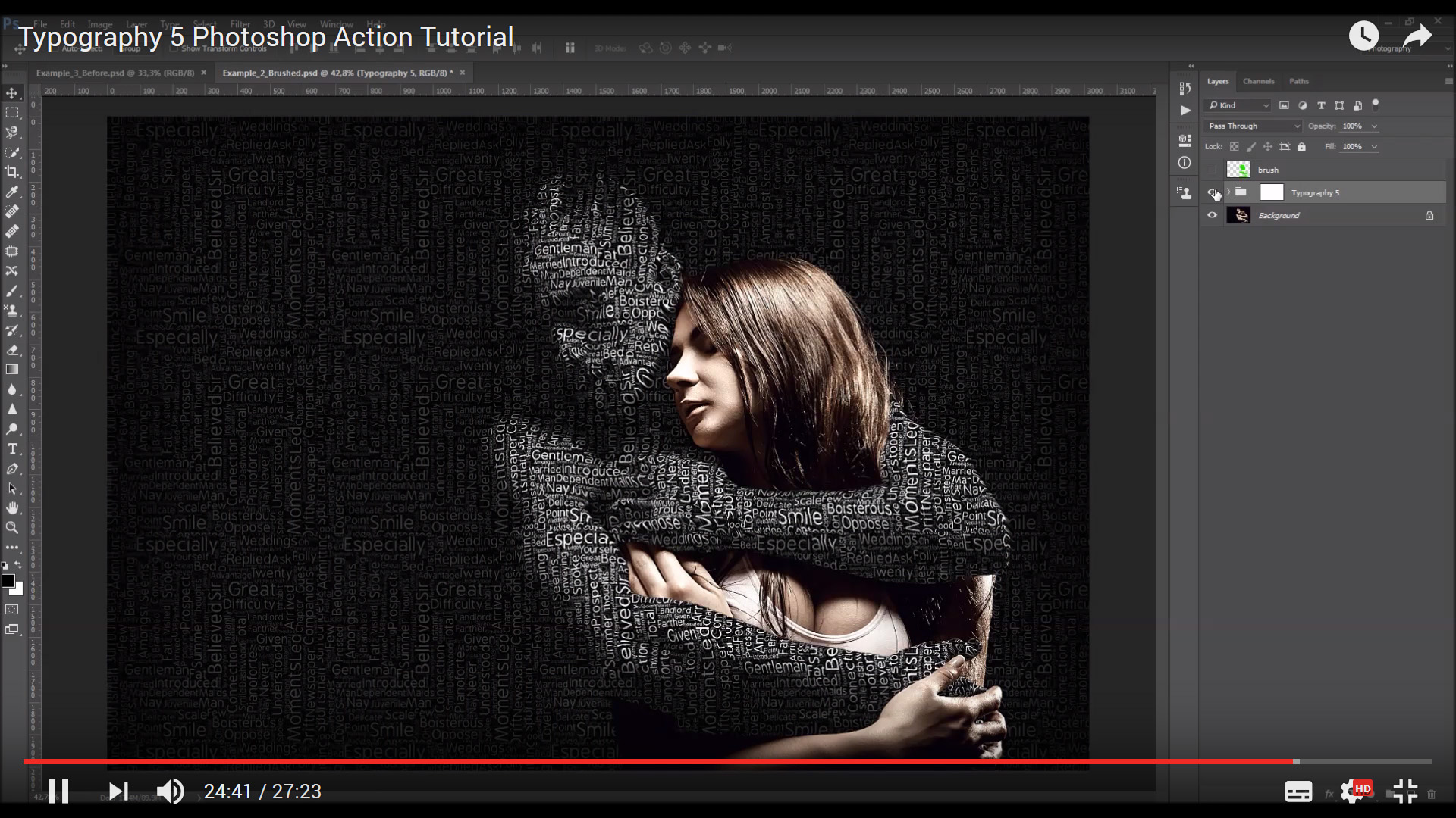Typography 5 Photoshop Action by UnicDesign | GraphicRiver