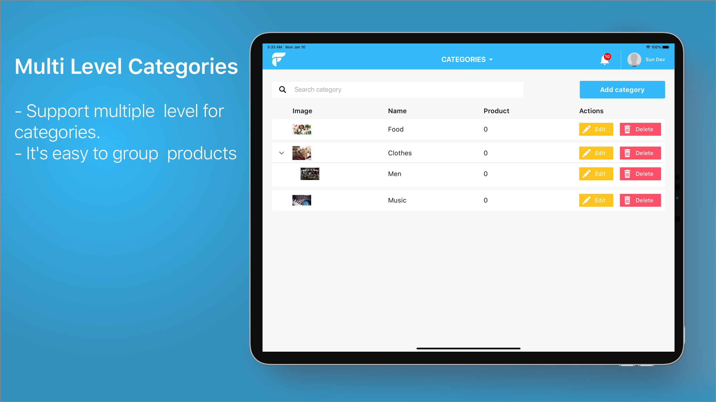 MobilePOS可离线企业POS收银系统React Native移动APP源码 后端基于NodeJS和MongoDB - 云创源码