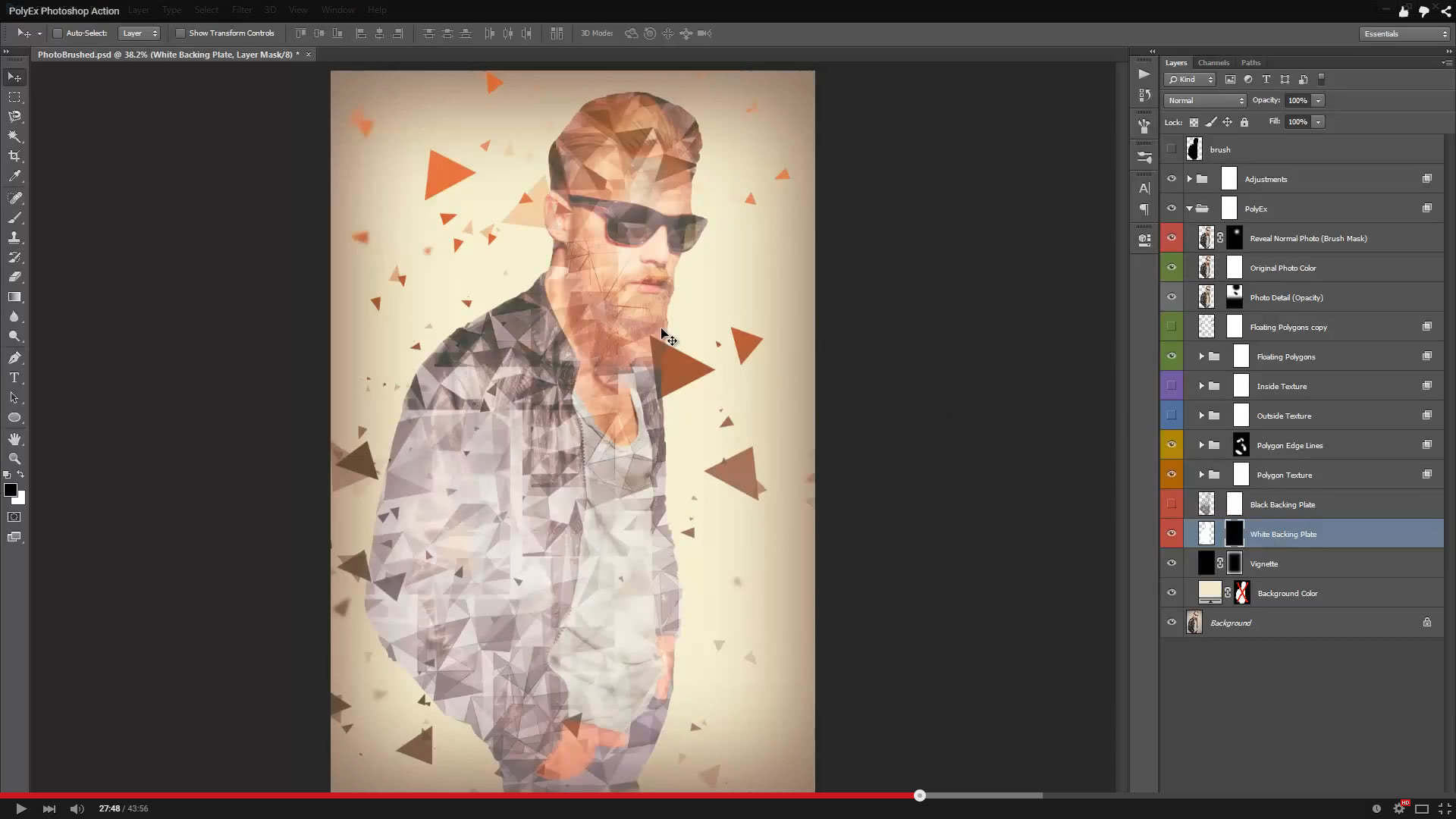 polyex photoshop action | visualstorms visualstorms