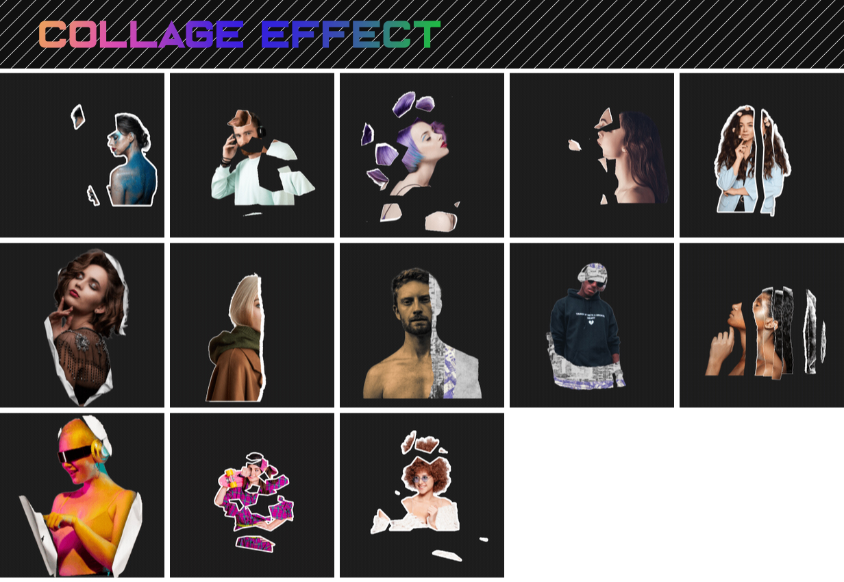 AE脚本 2000组艺术手绘素描水彩贴纸视频创意特效调色预设包V2 VFX Effects Pack