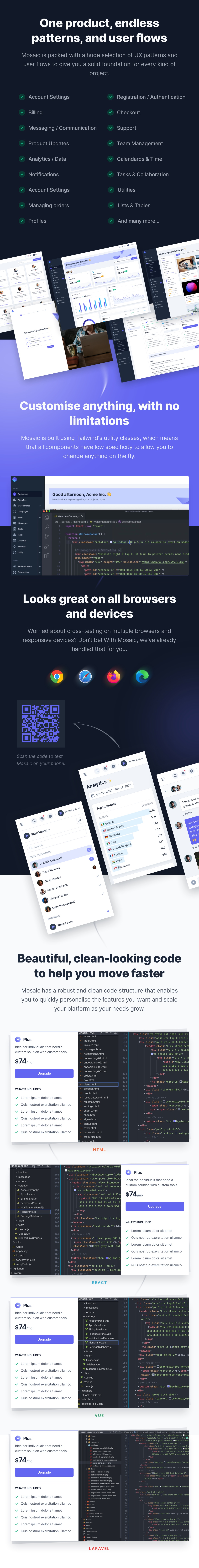 Mosaic - Tailwind CSS Admin Dashboard Template
