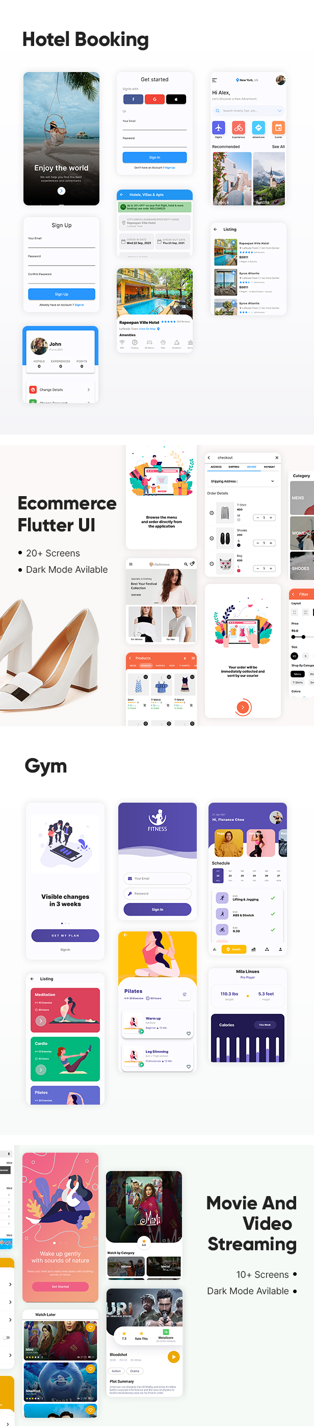 Allinone Flutter Template – Flutter UI Kit – Buy Apps, Themes, UI ...