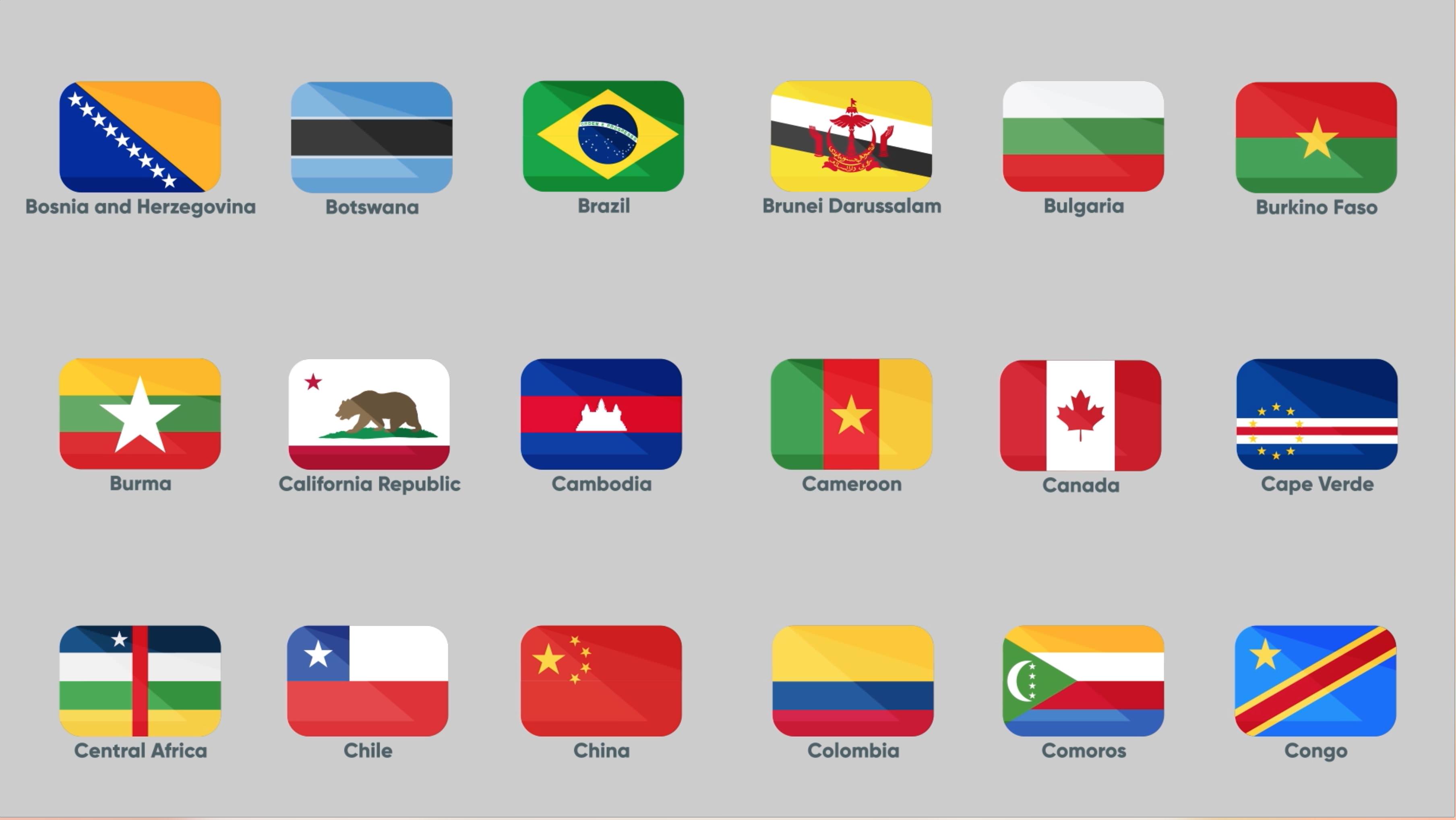 Motion Array 165 Animated Flag Icons After Effects | visualstorms