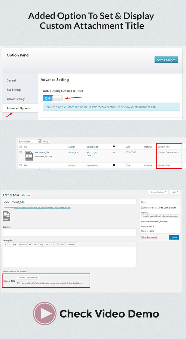Attachment Tab For Woocommerce Pestaña de Archivos Adjuntos - STCi Tech