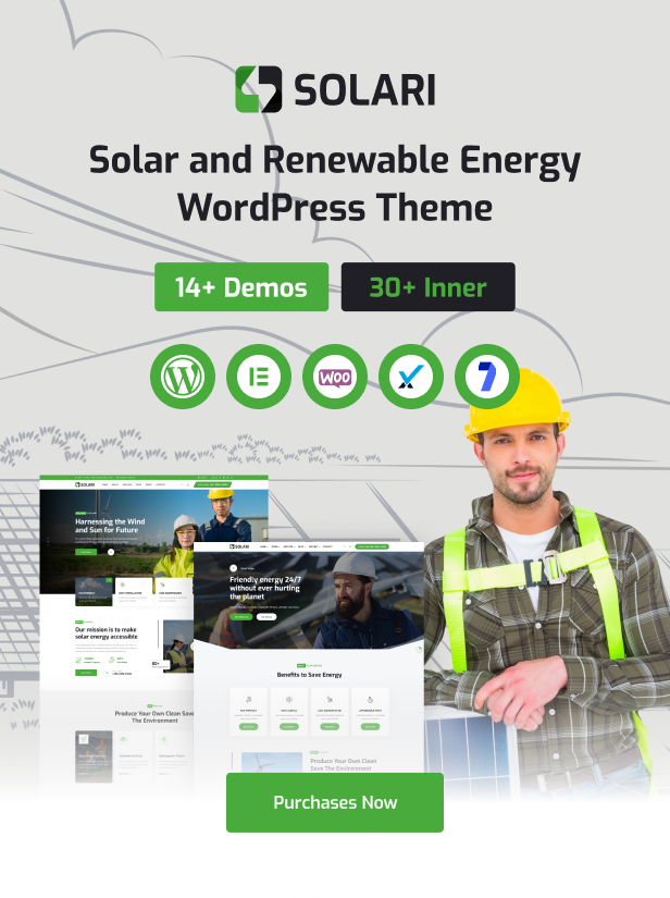 Solari - Ecology & Solar Energy WordPress Theme