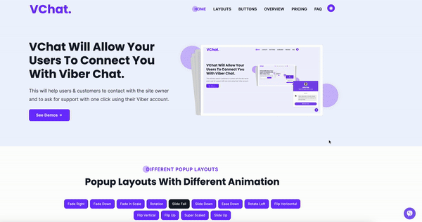 vChat - Viber Chat Support WordPress Plugin | WebDevBay