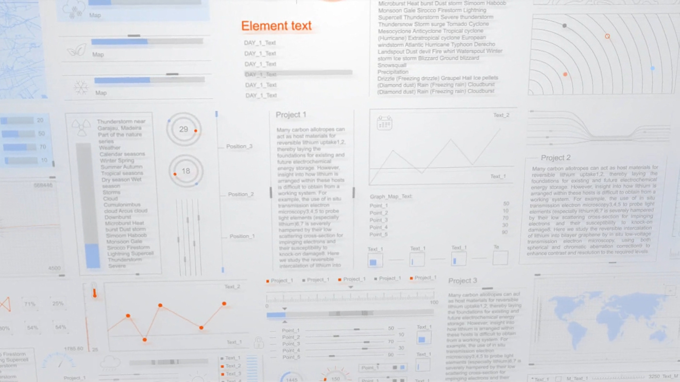 Weather Hud UI Screen - After Effects Template