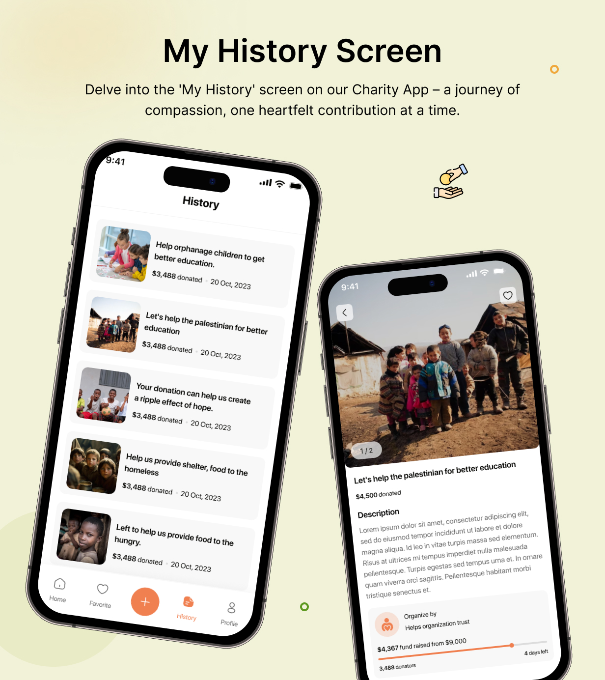 CaringHandsApp template : Charity App in Flutter (Android, iOS) | SupportStream App – Buy Apps ...