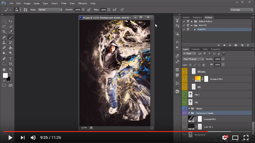 plastic wrap photoshop action | visualstorms