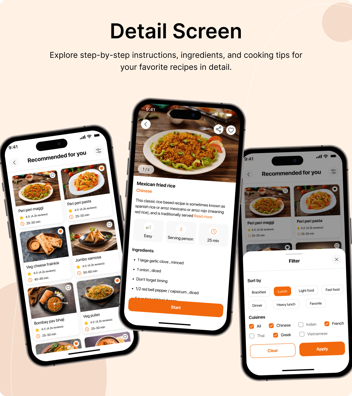 Recipe Full App in Flutter with NodeJs Backend | Cooking Guide App in ...