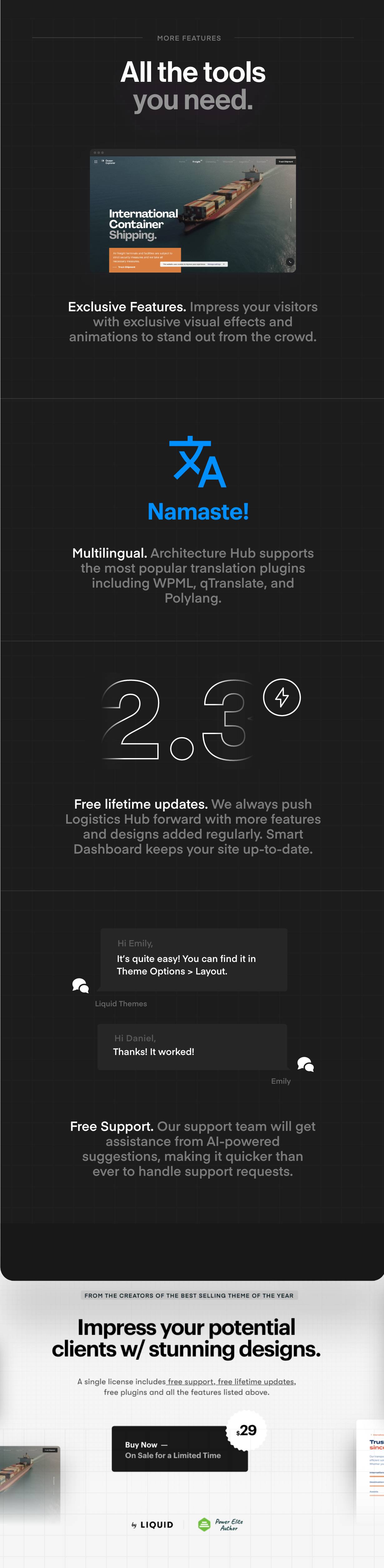 LogisticsHub - Logistics and Transportation WordPress Theme - MyDigitalForest