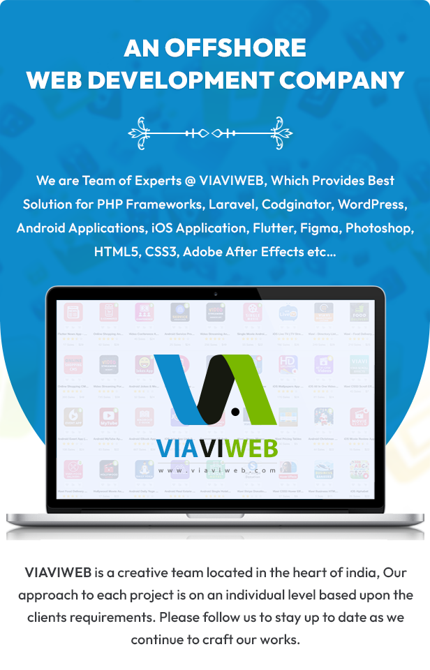 viaviwebtech's profile on CodeCanyon