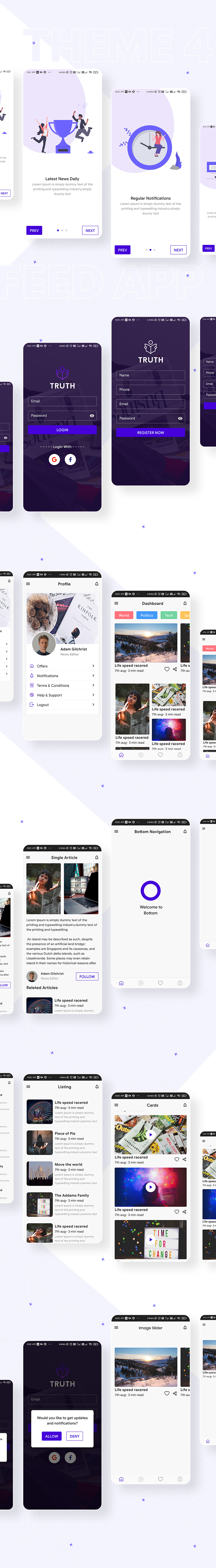 Prokit Flutter Ui Kit Flutter Ui Design Templates Buy Apps Themes Ui Templates Plugins 