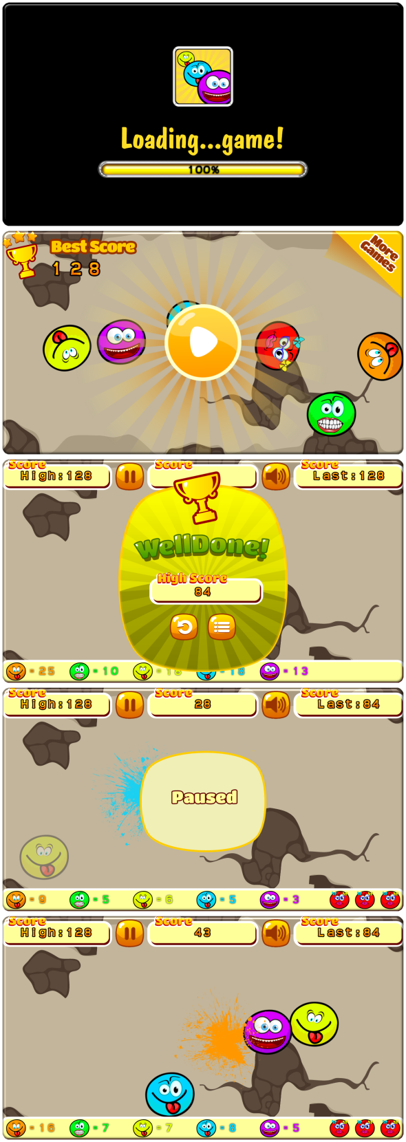 Smiles - HTML5 Mobile Game (Capx) by Muscle-SS | CodeCanyon