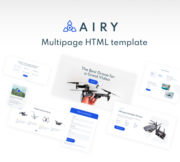 Airy - Drones Store HTML Template | Babiato Forums | Best Webmaster Forum