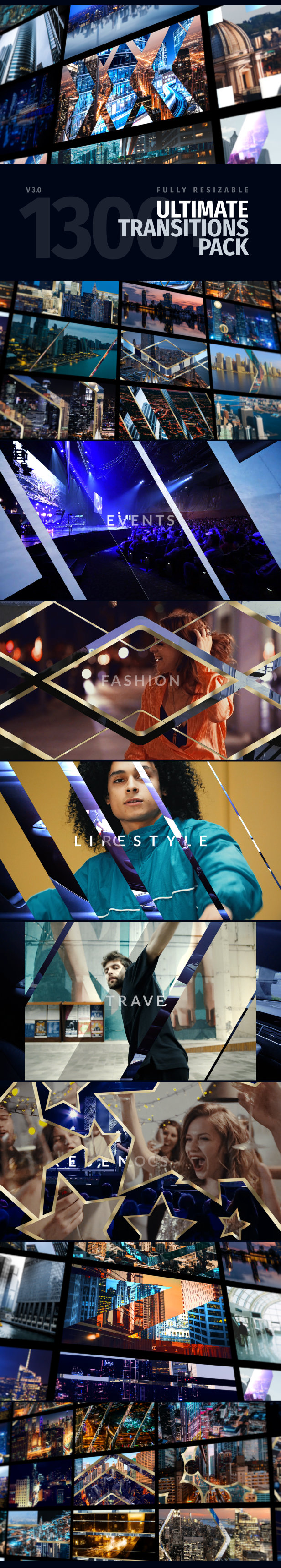 Bộ chuyển cảnh 1300 transiton | Adobe After Effects cho After Effects ...