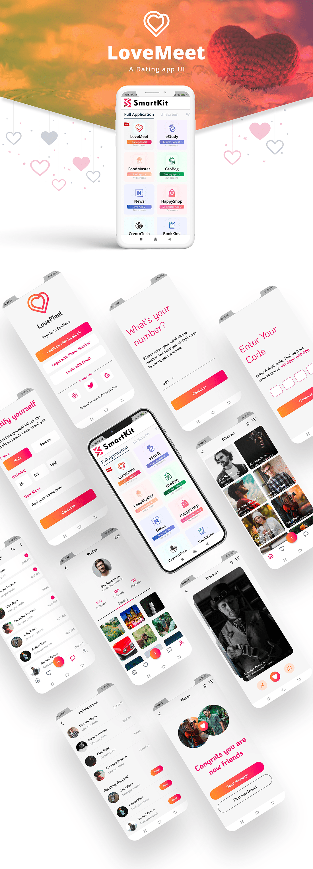SmartKit – Flutter 2.0 Full UI kit | Flutter Material Widget – Buy Apps ...