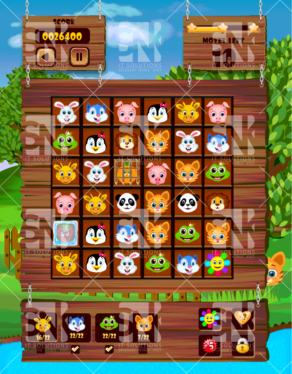 Animal Heroes Game UI Pack by S_N_K | GraphicRiver