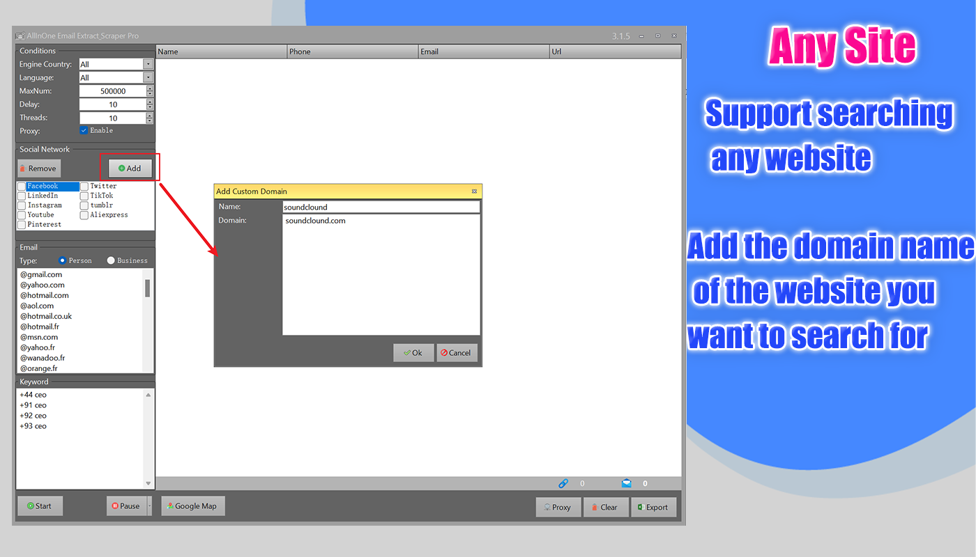 AllInOne Email Extract Scraper Pro - code.market AllInOne Email Extract Scraper Pro - code.market