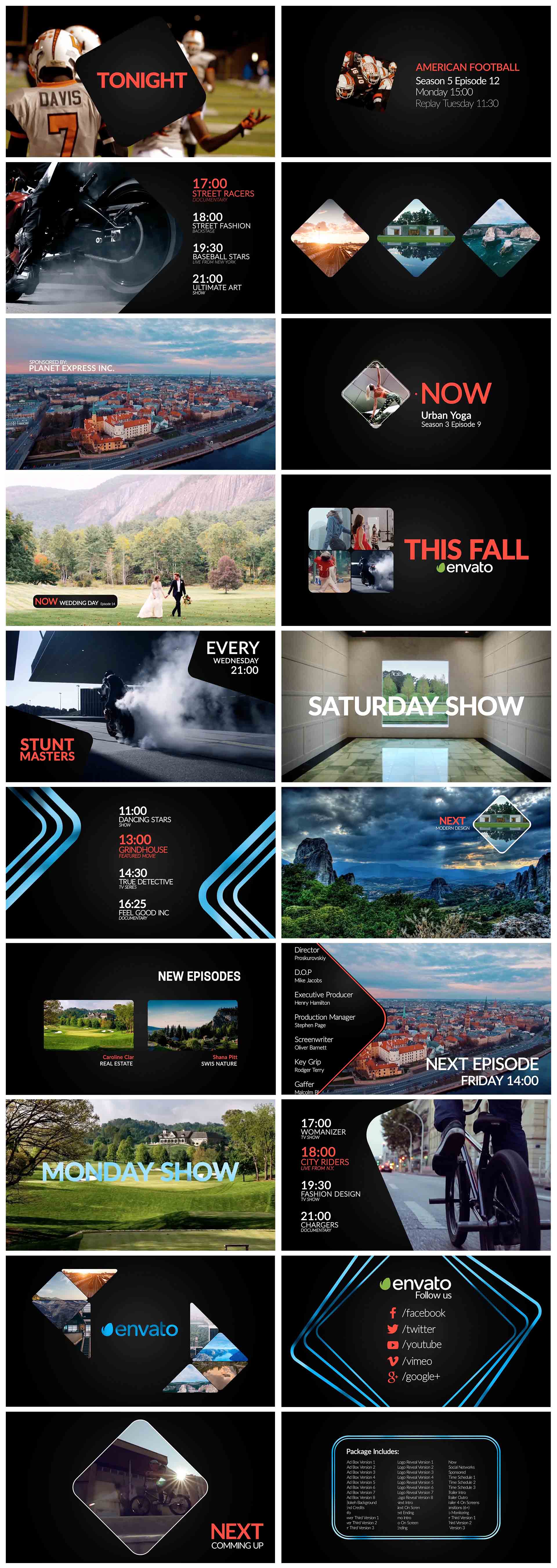 Flat And Modern Broadcast Package | visualstorms