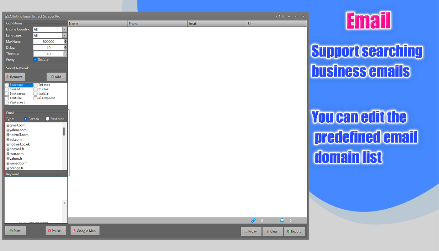 AllInOne Email Extract Scraper Pro - code.market