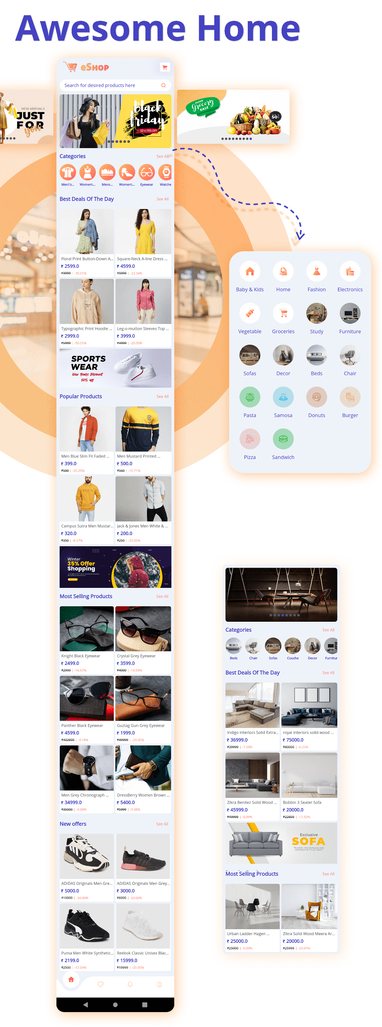 eShop - Flutter E-commerce Full App