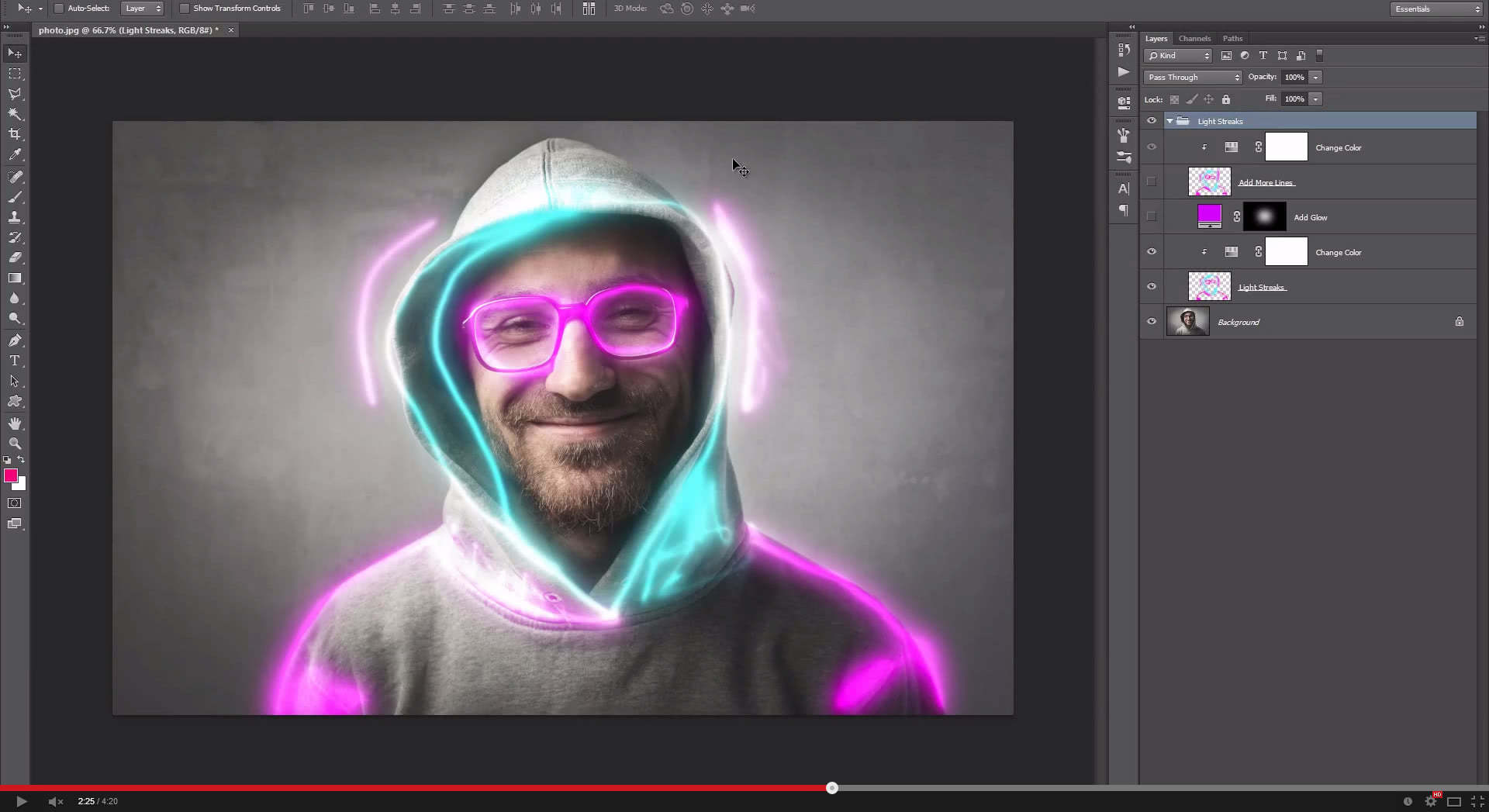 Light Streaks Photoshop Action | visualstorms visualstorms