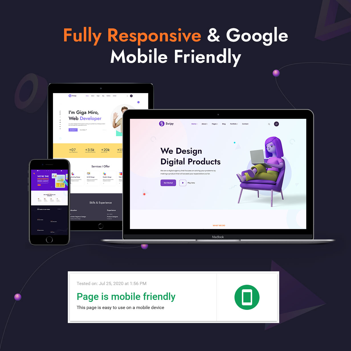 Swipy - Creative Agency WordPress Theme | WebDevBay
