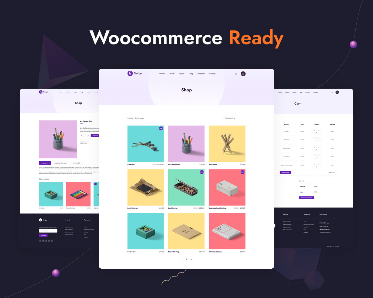 Swipy - Creative Agency WordPress Theme | WebDevBay