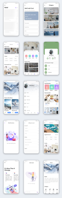 Flutter Hotel and Tour Template in Flutter - Trevatel Template App