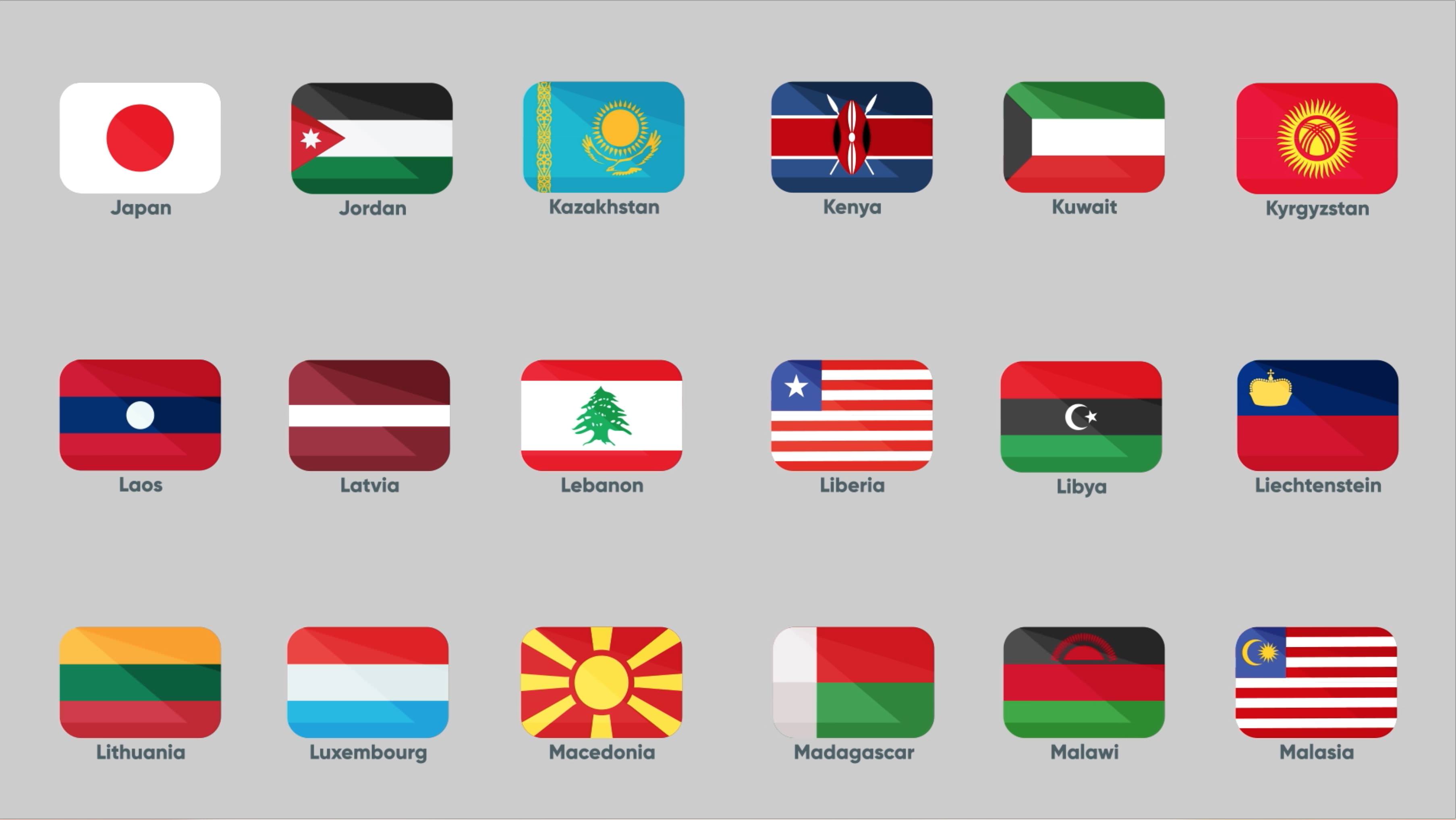 Motion Array 165 Animated Flag Icons After Effects | visualstorms