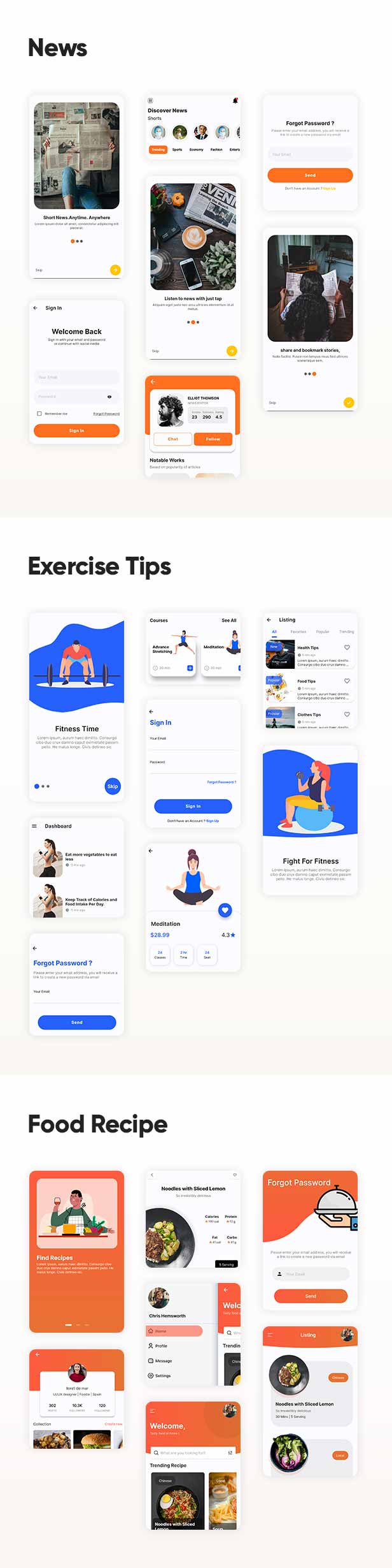 Allinone Flutter Template – Flutter UI Kit – Buy Apps, Themes, UI ...