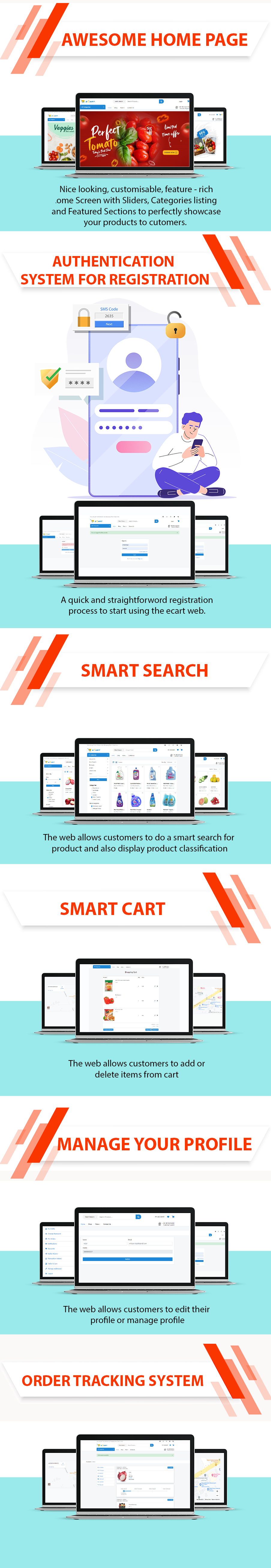 eCart Website - Ecommerce/Store Full Website