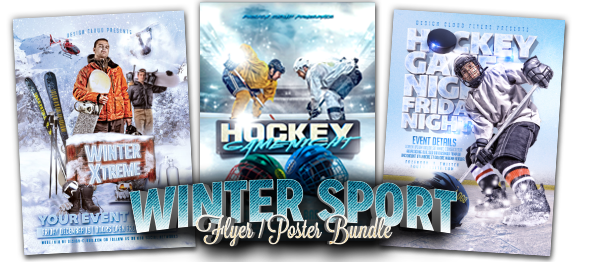 Hockey Game Night Flyer Template by Design-Cloud | GraphicRiver