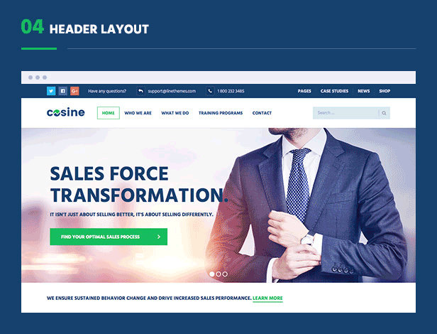 Cosine - Training & Coaching WordPress Theme | WebDevBay