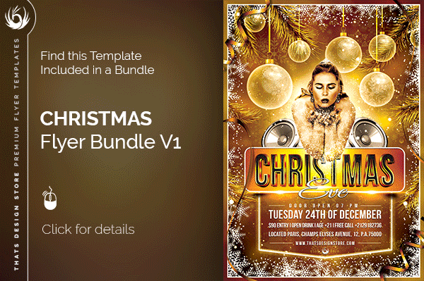 Santa is a DJ Flyer Template by NoryAch | GraphicRiver