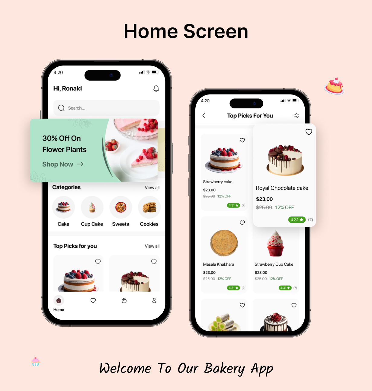 BreadBasket UI Template: Online Bakery Store app in Flutter(Android ...